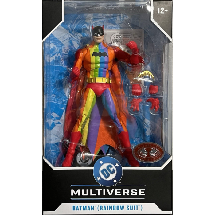 Batman - Rainbow Batman DC Multiverse Red Platinum Edition 7" Scale Ac ...