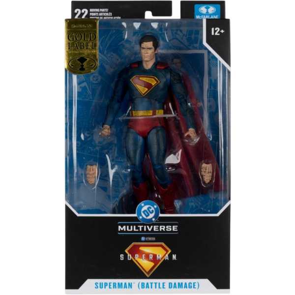 Superman (2025) - Superman (Battle Damage) Gold Label 7" Scale Action ...